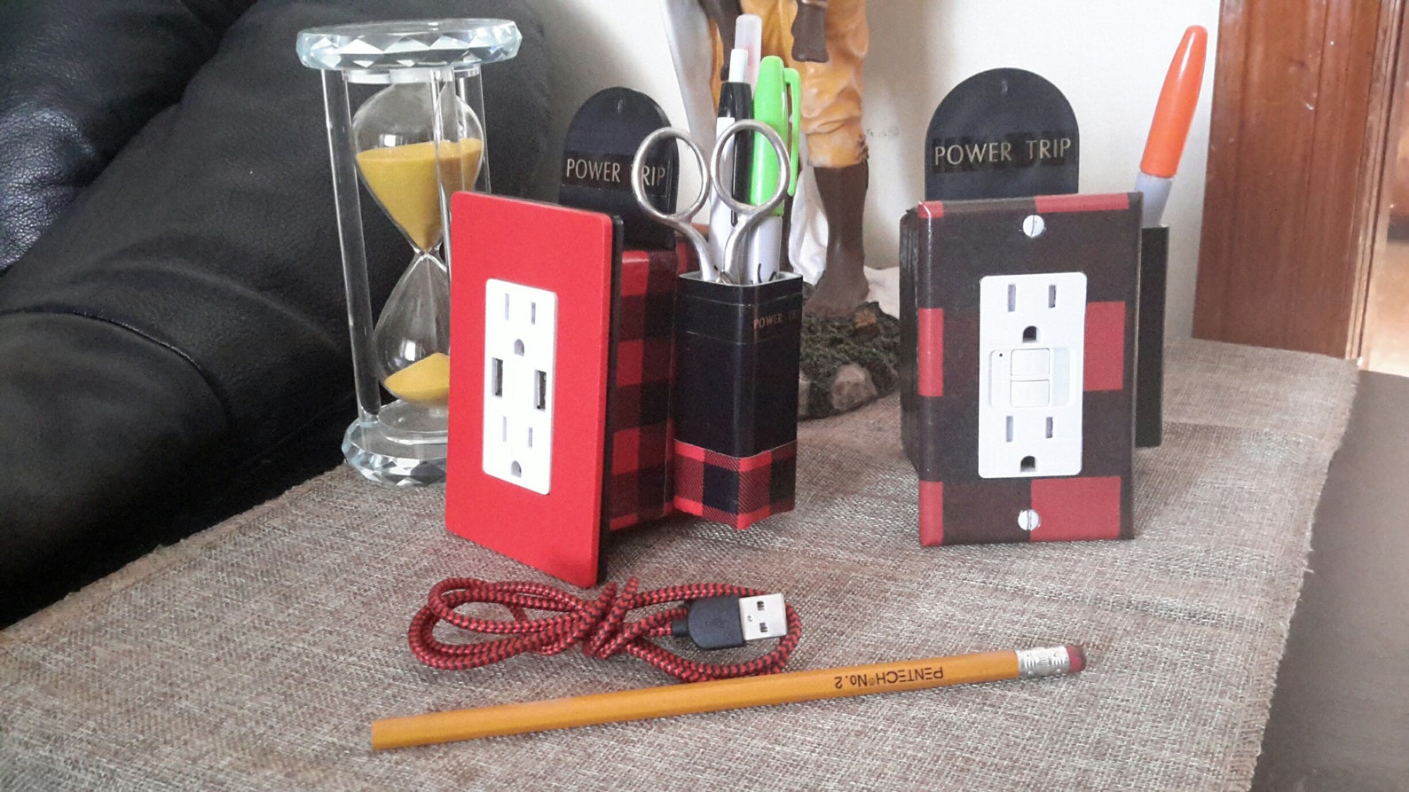 Power Trip - 120v Receptacle/ USB Ports - Cellphone Dock - "power at ...