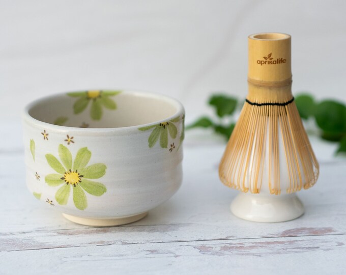 Handcrafted Ceramic Matcha Set Japanese Matcha Bowl Bamboo - Etsy