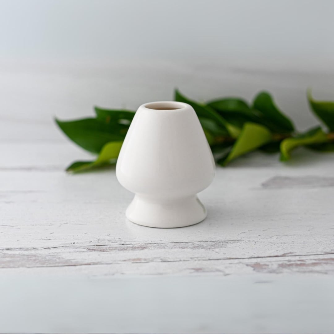 White Ceramic Matcha Whisk Holder - Chasen Stand - Tea Ceremony - Etsy