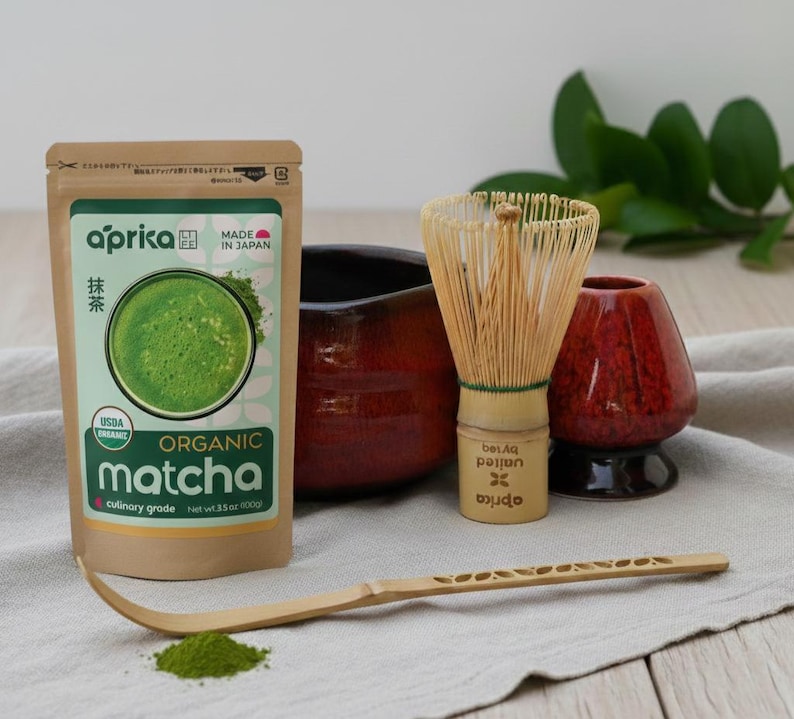 Handcrafted Ceramic Matcha Set: Japanese Tea Bowl, 100-prong Whisk ...