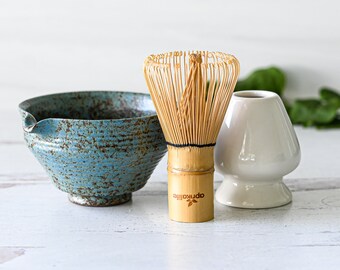 Ceramic Matcha Set Japanese Matcha Bowl Bamboo Matcha Whisk - Etsy