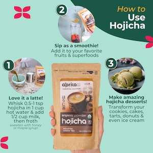 Organic Hojicha Roasted Green Tea Powder: Authentic Japanese Houjicha ...