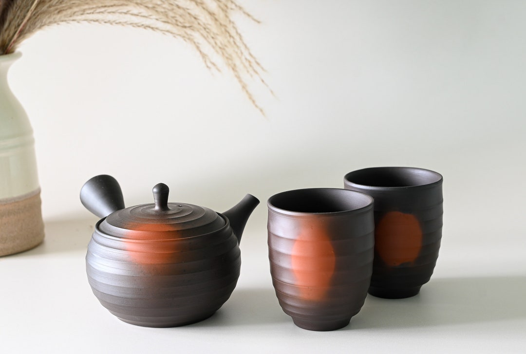 Japanese Green Tea Set - Handcrafted Japanese Kyusu Teapot With Filters ...