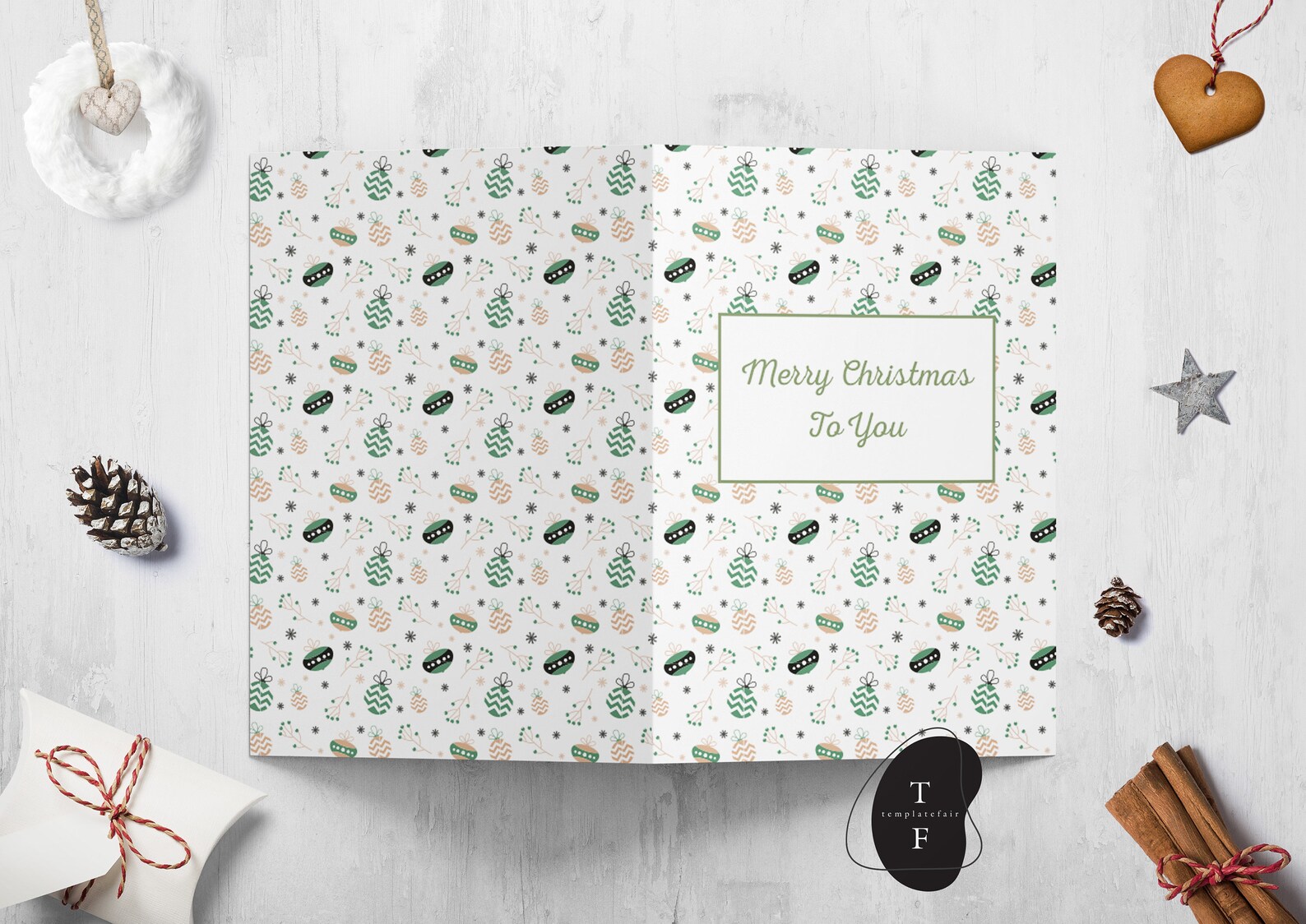 Greetings Card Template Printable A5 Merry Christmas Card / | Etsy