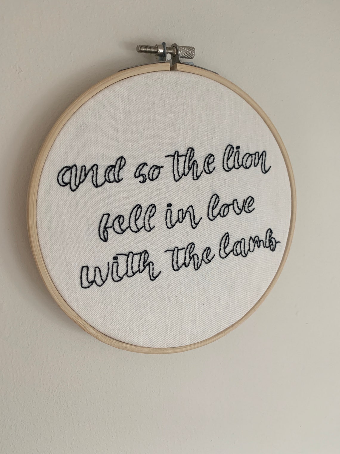 Twilight Embroidery Wall Hanging Handmade Wall Art - Etsy UK