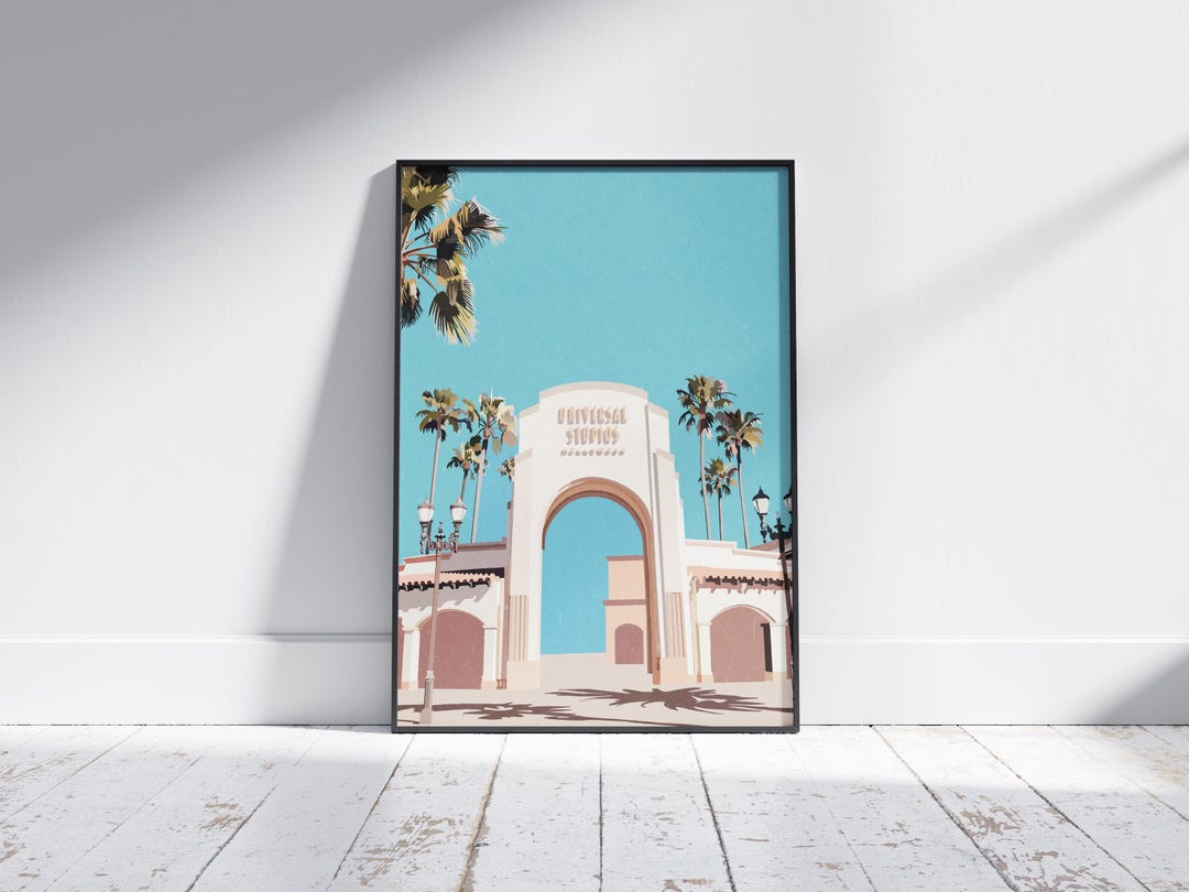 Universal Studios Hollywood Art Print|universal Studios Hollywood ...