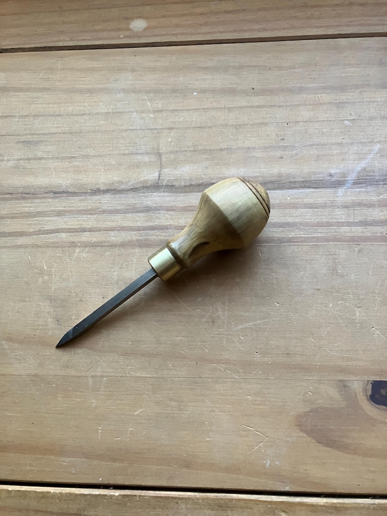 Handmade Boxwood Awl Bradle Tool Square 4 Mm Shaft - Etsy