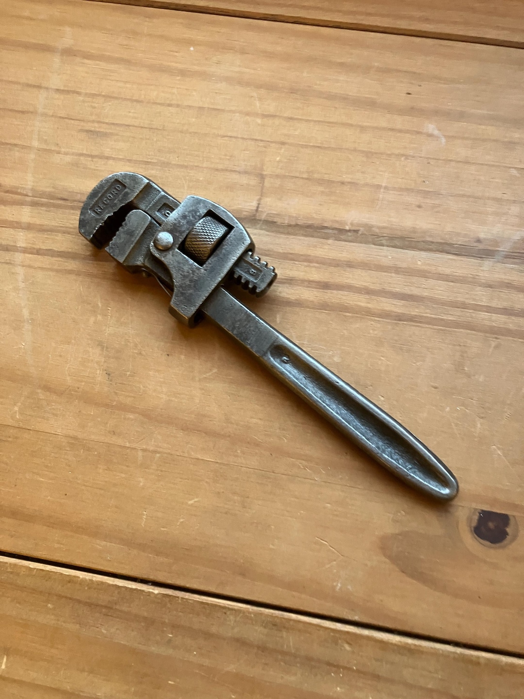 8 Inch Old Record Brand Adjustable Pipe Wrench - Etsy