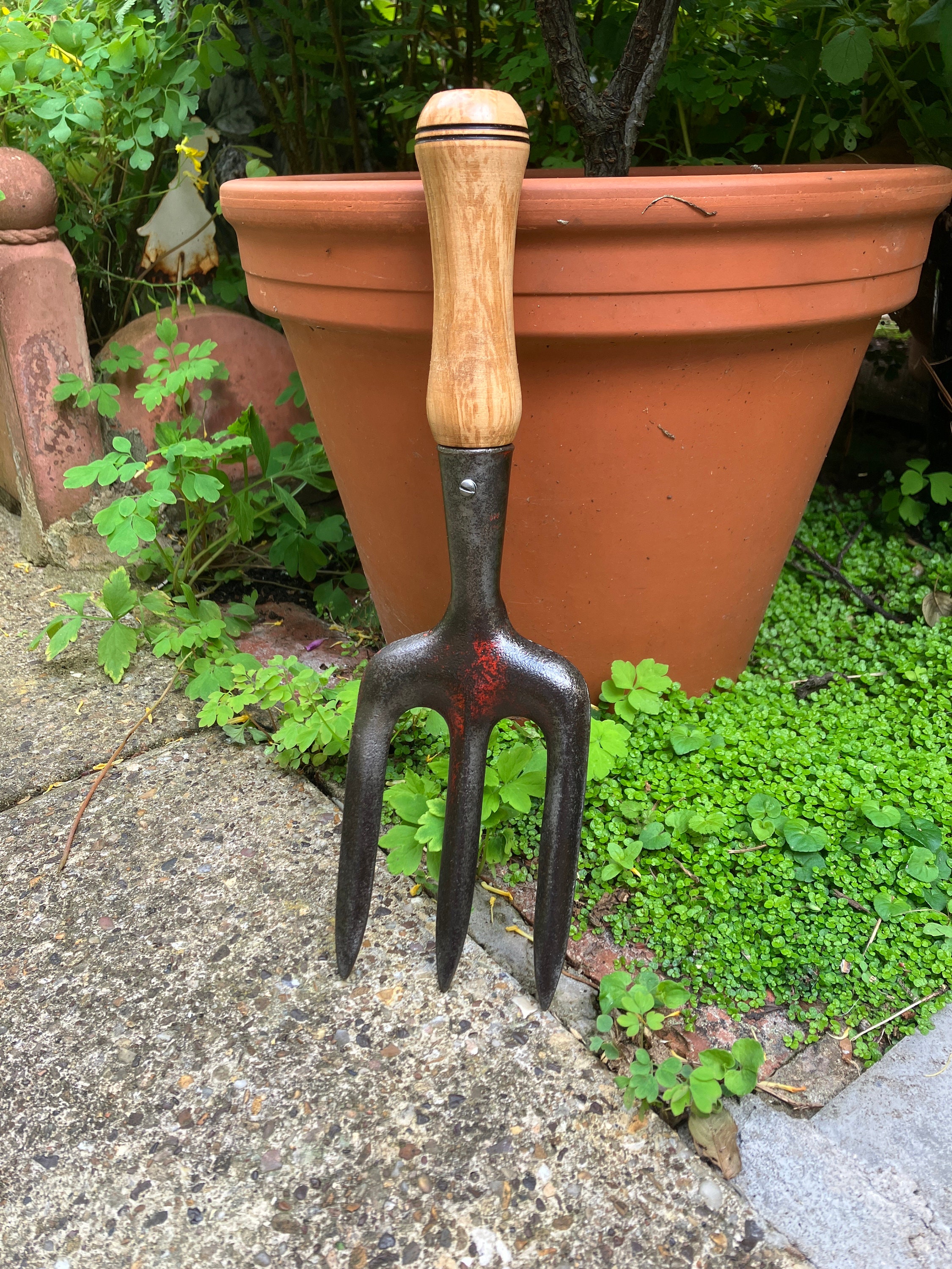 Lovely Restored Old Garden Hand Fork English Made - Etsy