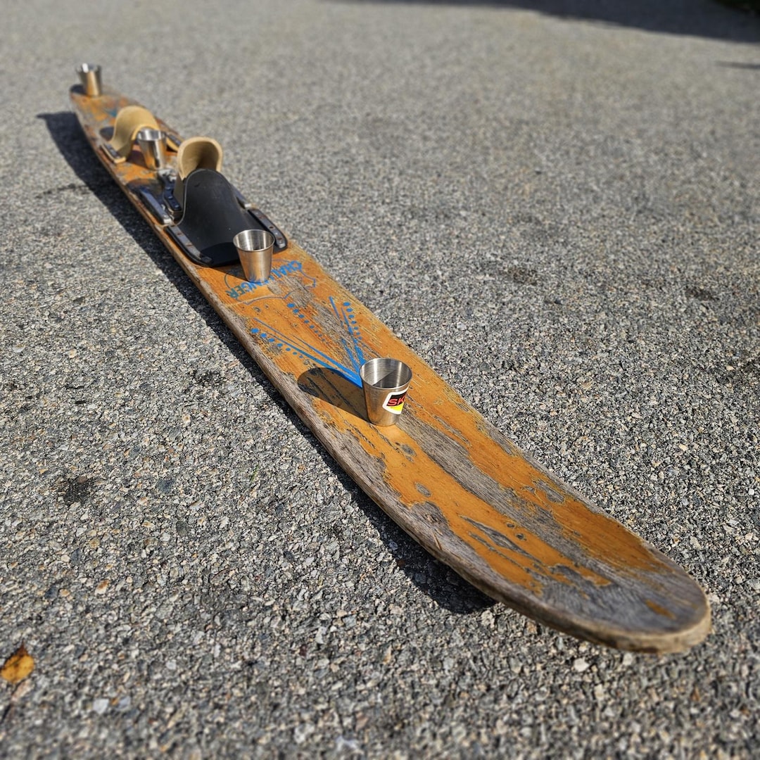 Shot Ski Antique Old School Challanger SL Water Ski Shotski, 3 Shot ...
