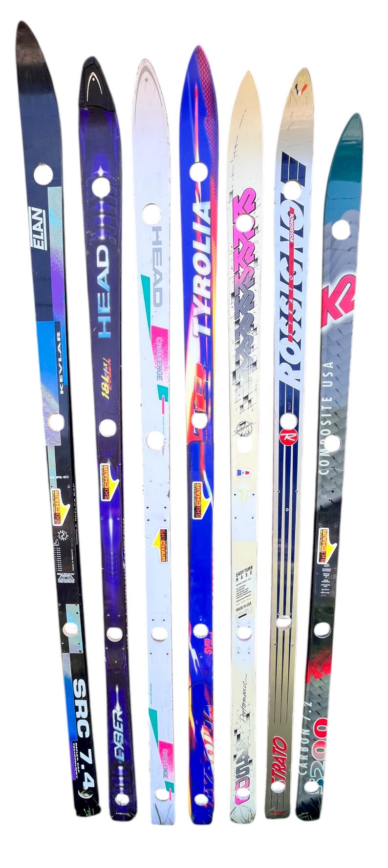 Vintage Straight Snow Ski Shot Ski – 4 Stainless Glasses Included - Etsy