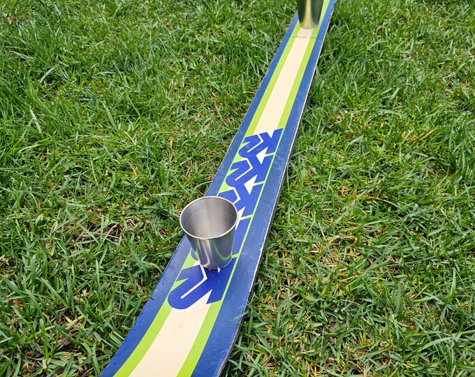 Shot Ski Old School K2 Blue and Green Shot Ski 4 Shot, Large 2.5oz ...