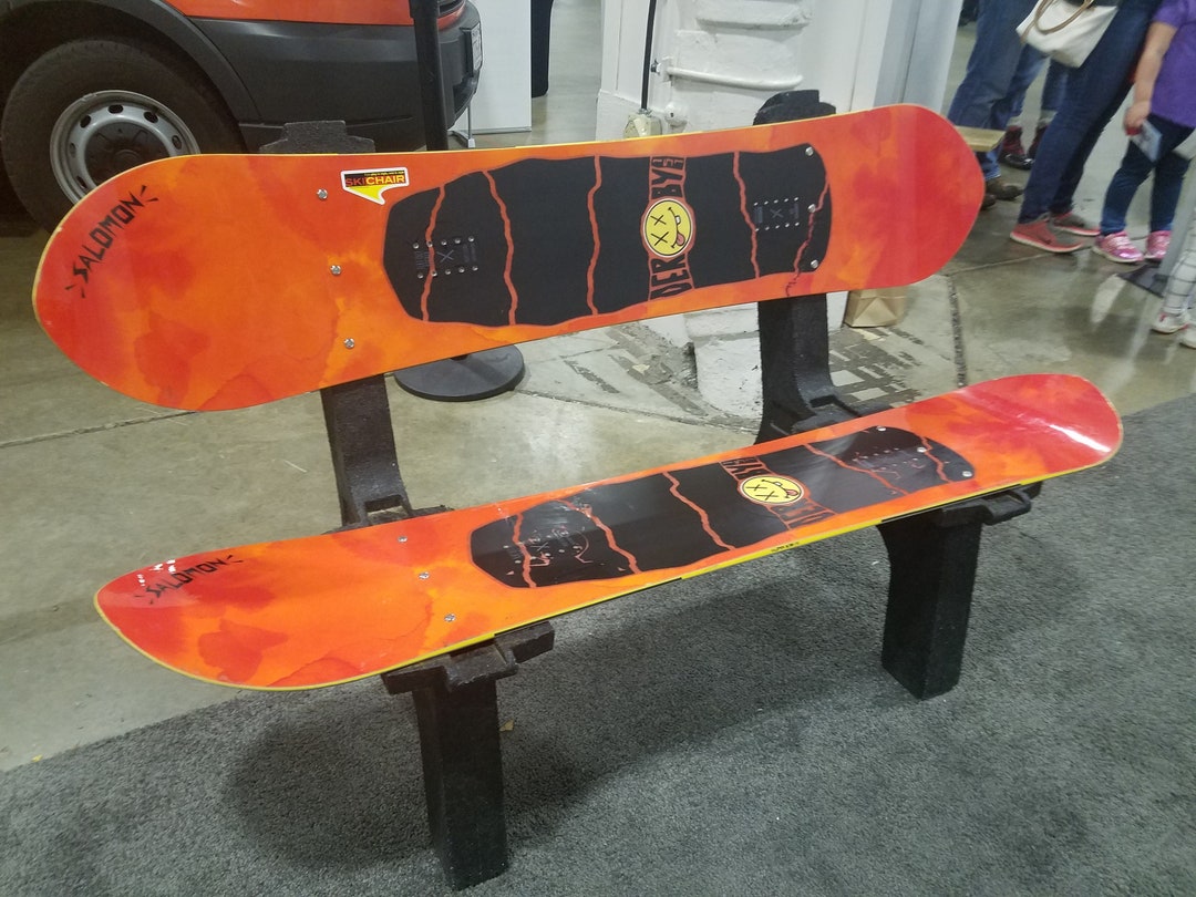Recycled Snowboard Bench Customize-choose Your Type of Snow Board - Etsy
