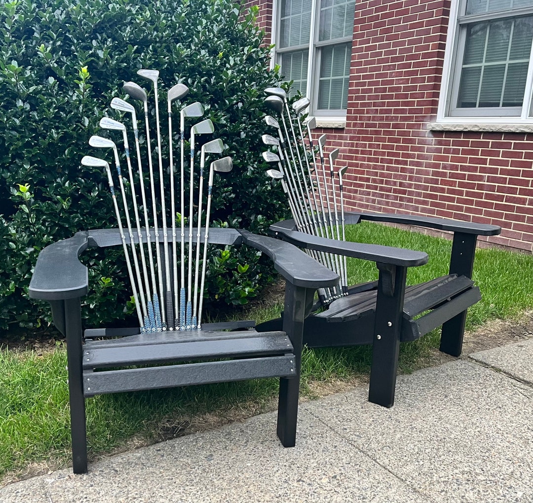 Golf Chair, Set of 2 Golf Chairs, Made From Recycled Plastic and a Real ...