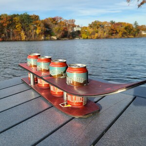Beer Flight or Brewski Recycled Snow Ski Double Pint Beer Flight for ...