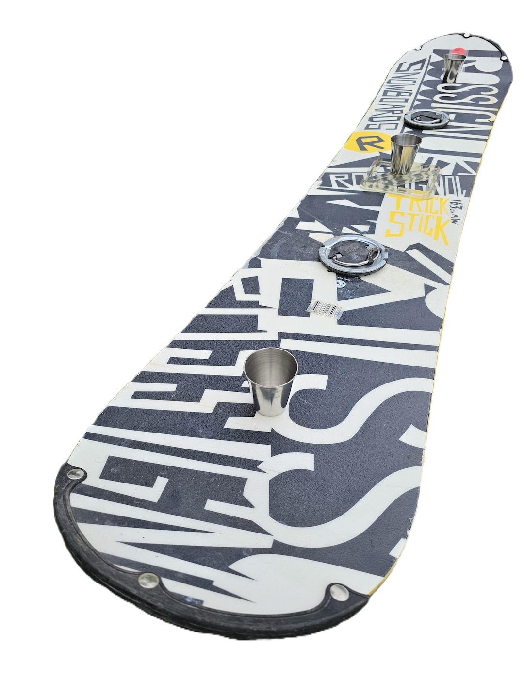 Snowboard Shot Ski: 3-shot Stainless Steel Party Board - Etsy