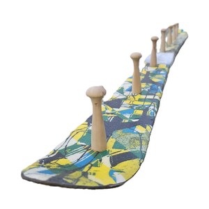 Coat Rack Snow Ski Coat Rack With Wooden Pegs and Made With a Real Snow ...