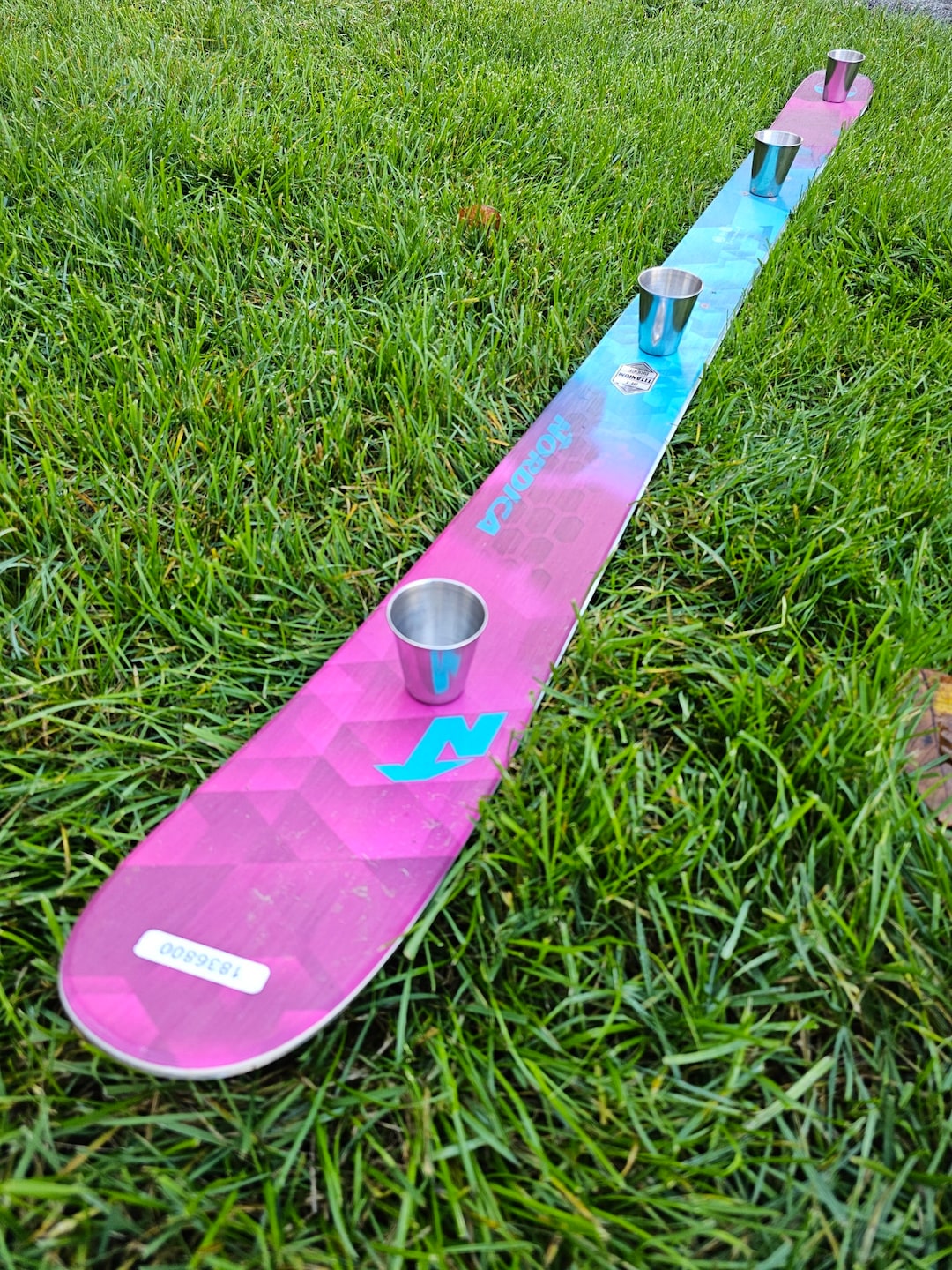 Shot Ski Nordica Girly Pink and Blue Shot Ski 4 Shot, Large 2.5oz Shots ...