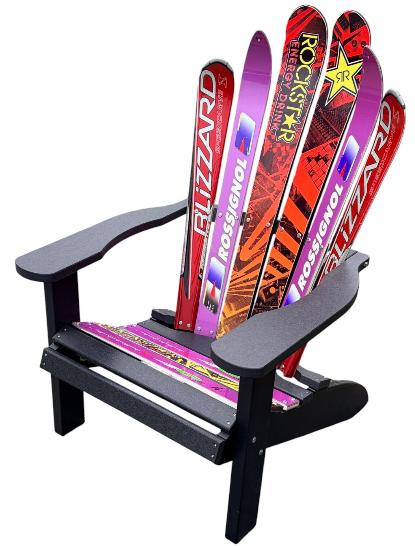 Ski Chair, Set of 2 Skichairs, Customize Your Recycled Plastic Snow ...