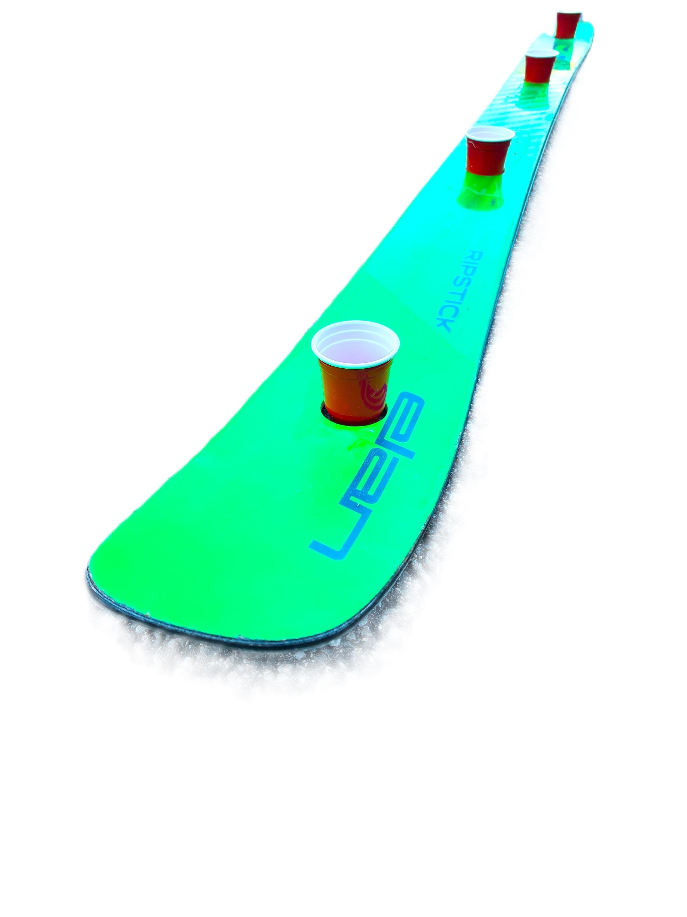 Shot Ski & Personalization - Real Snow Ski With 4 Holes and Glasses ...