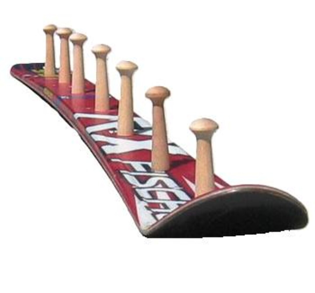 Coat Rack Snow Ski Coat Rack With Wooden Pegs and Made With a Real Snow ...