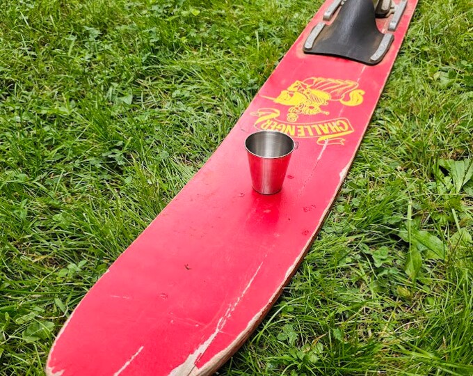 Shot Ski Antique Old School Water Ski Shotski, 3 Shot Made From a Real ...