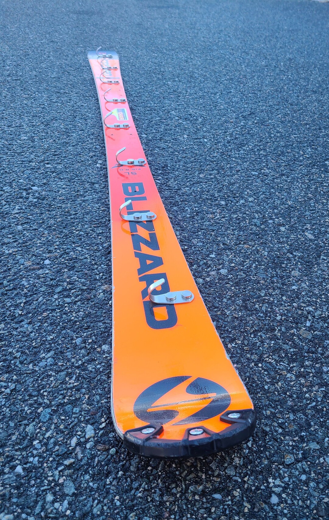 Customize Your Recycled Snow Ski Coat Rack With Metal Pegs - Etsy