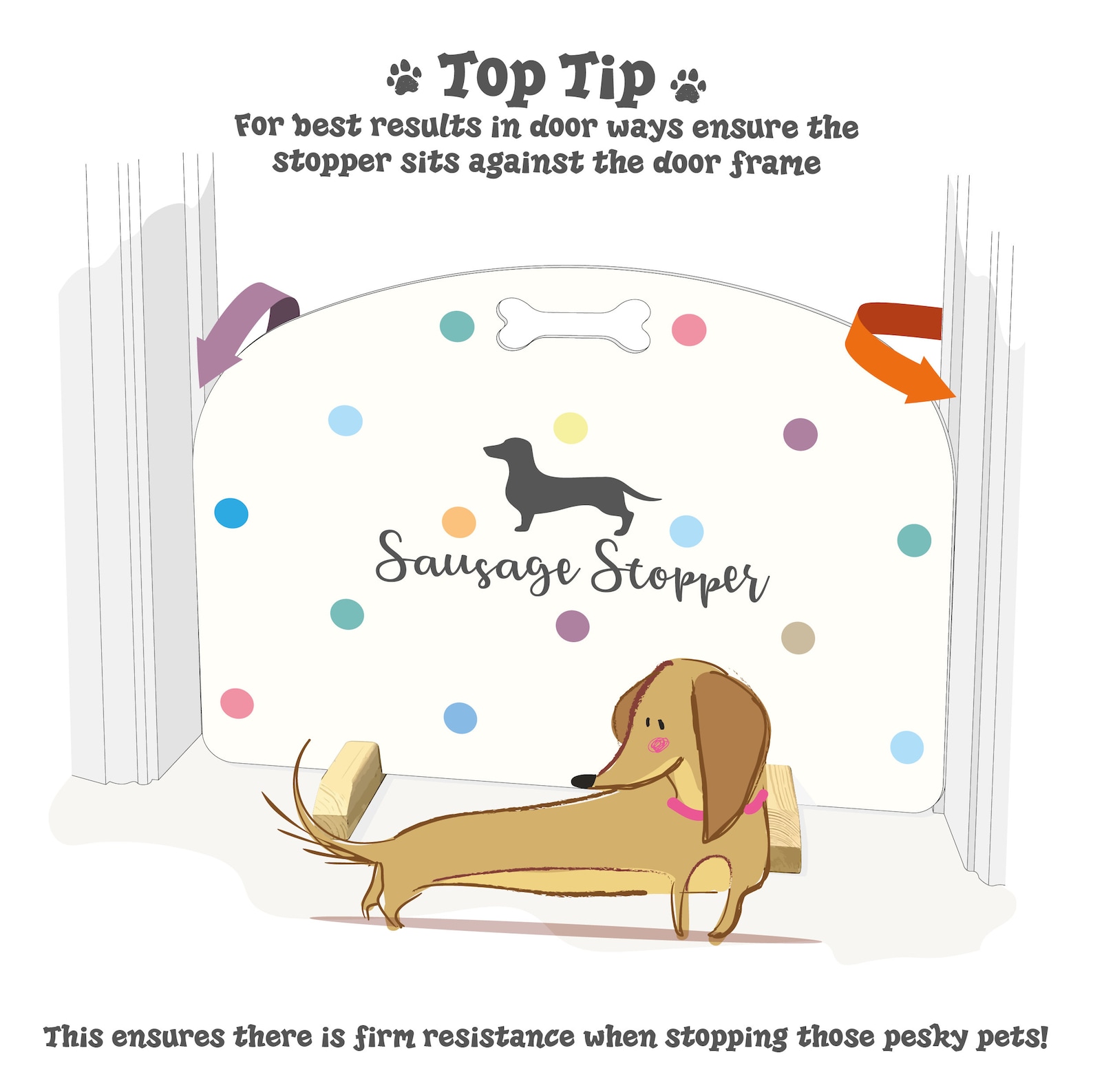 Dog Stopper standard Stair Gate/door Stopper - Etsy