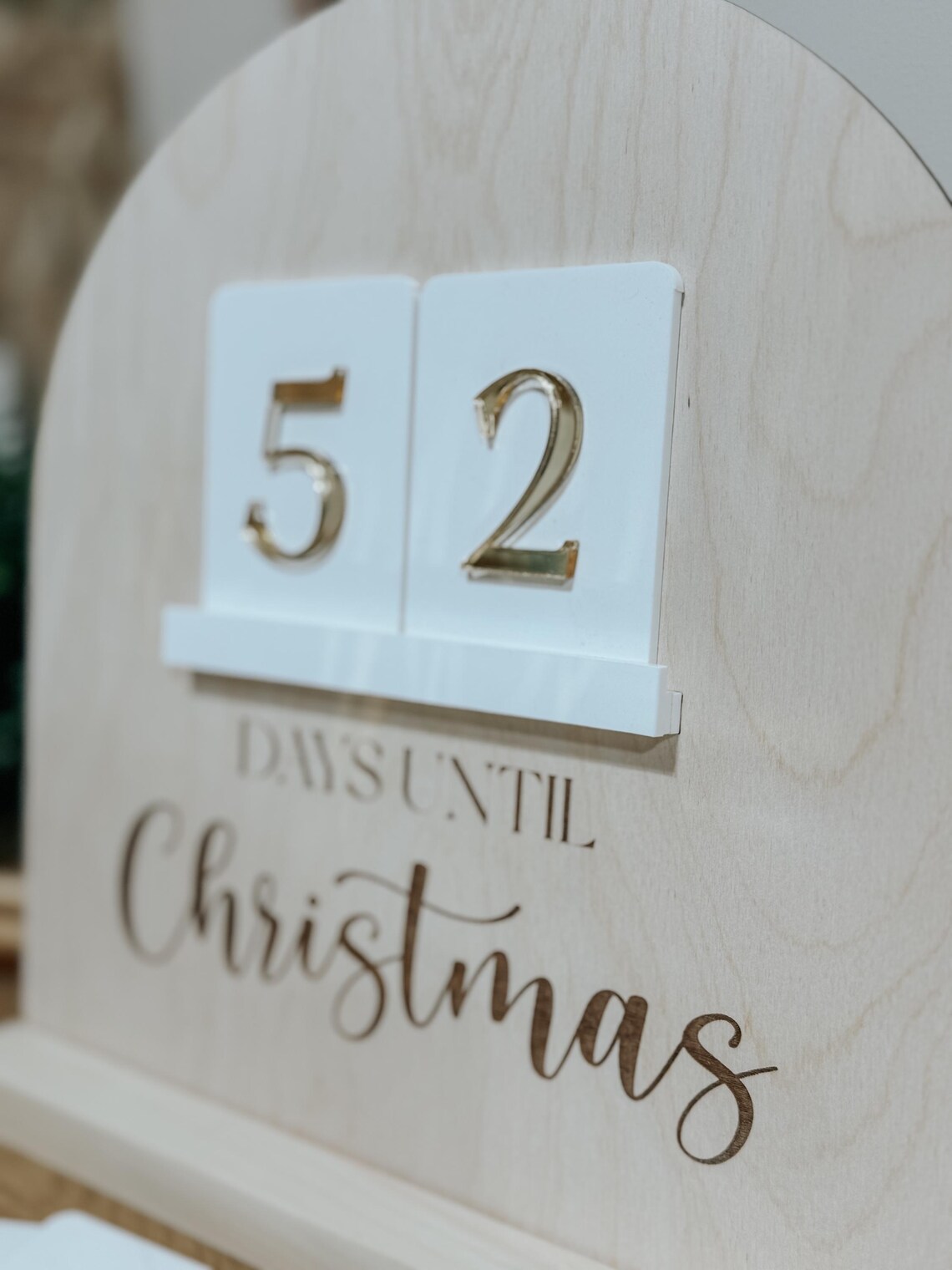 Modern Christmas Countdown | Days Until Christmas Block Calendar ...
