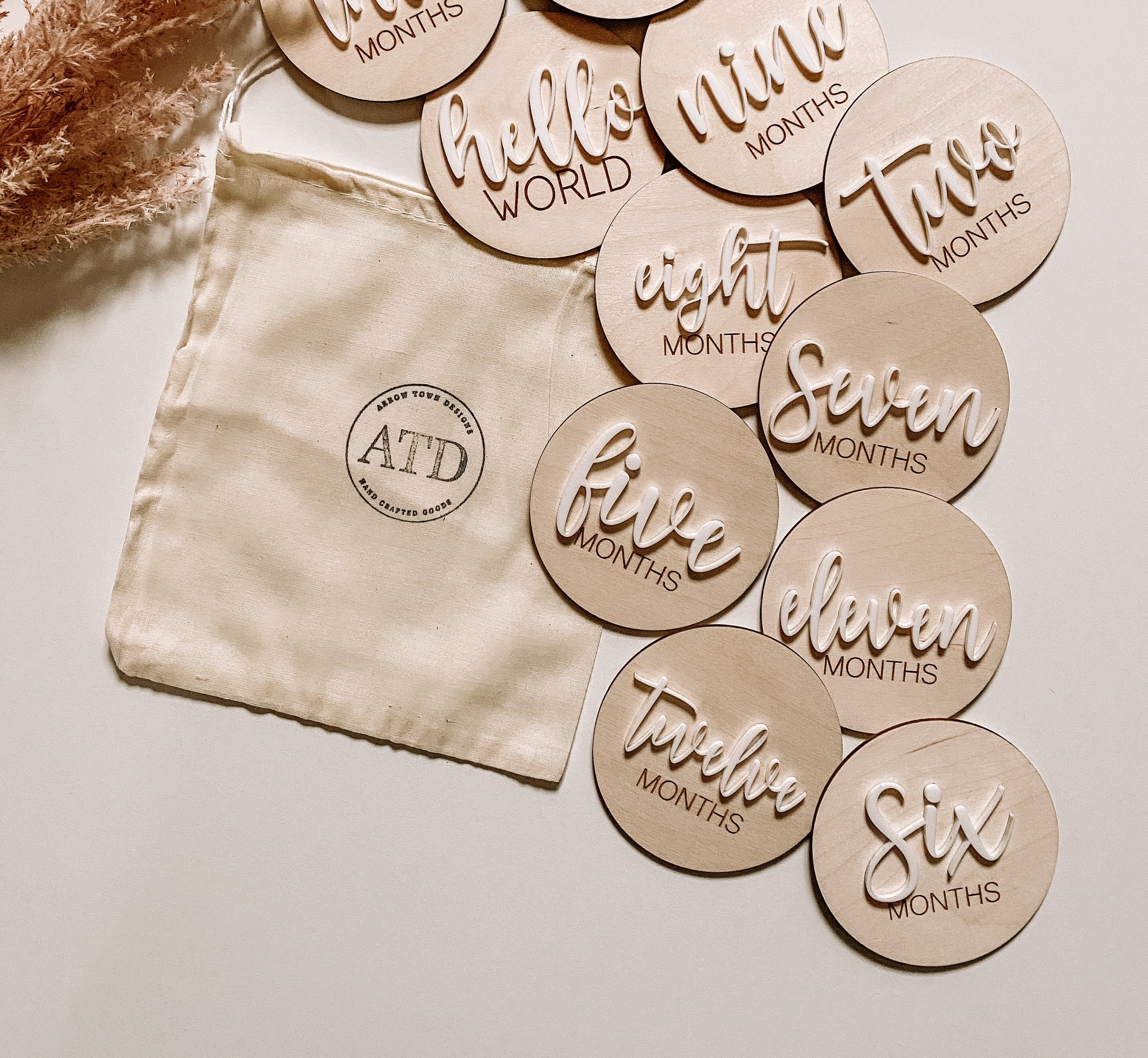 Modern Milestone Cards | Modern Design | Modern Monthly Milestones ...