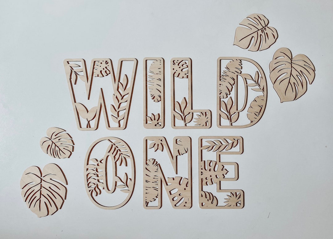 Wild ONE Decor Large Words Word Cutouts Photography Props Photography ...