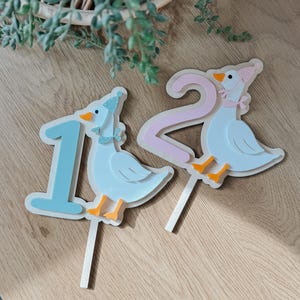 Silly Goose First Birthday | Cake Topper | One | First Birthday Theme ...