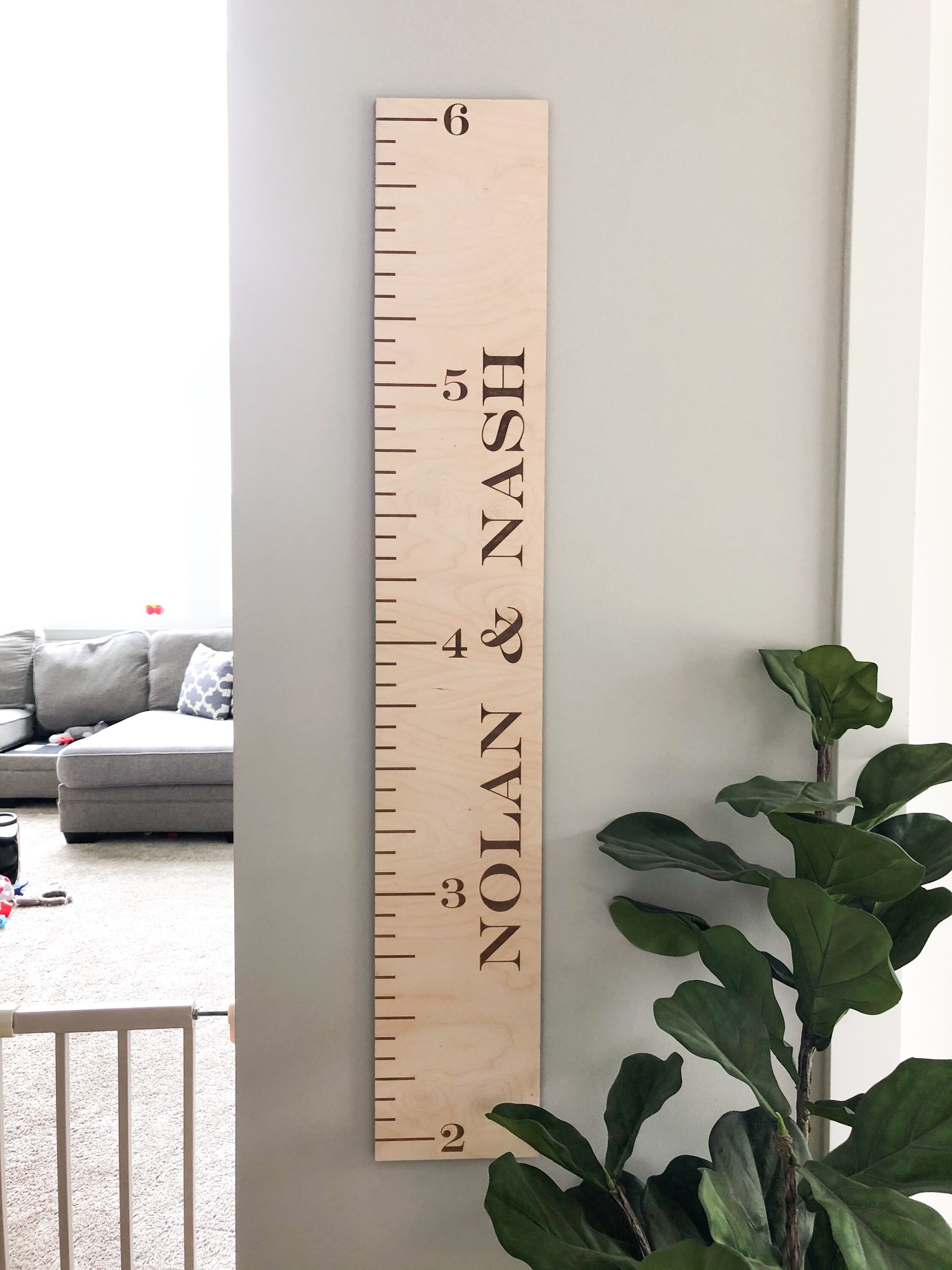 Engraved Growth Chart Growth Chart Height Chart Nursery | Etsy