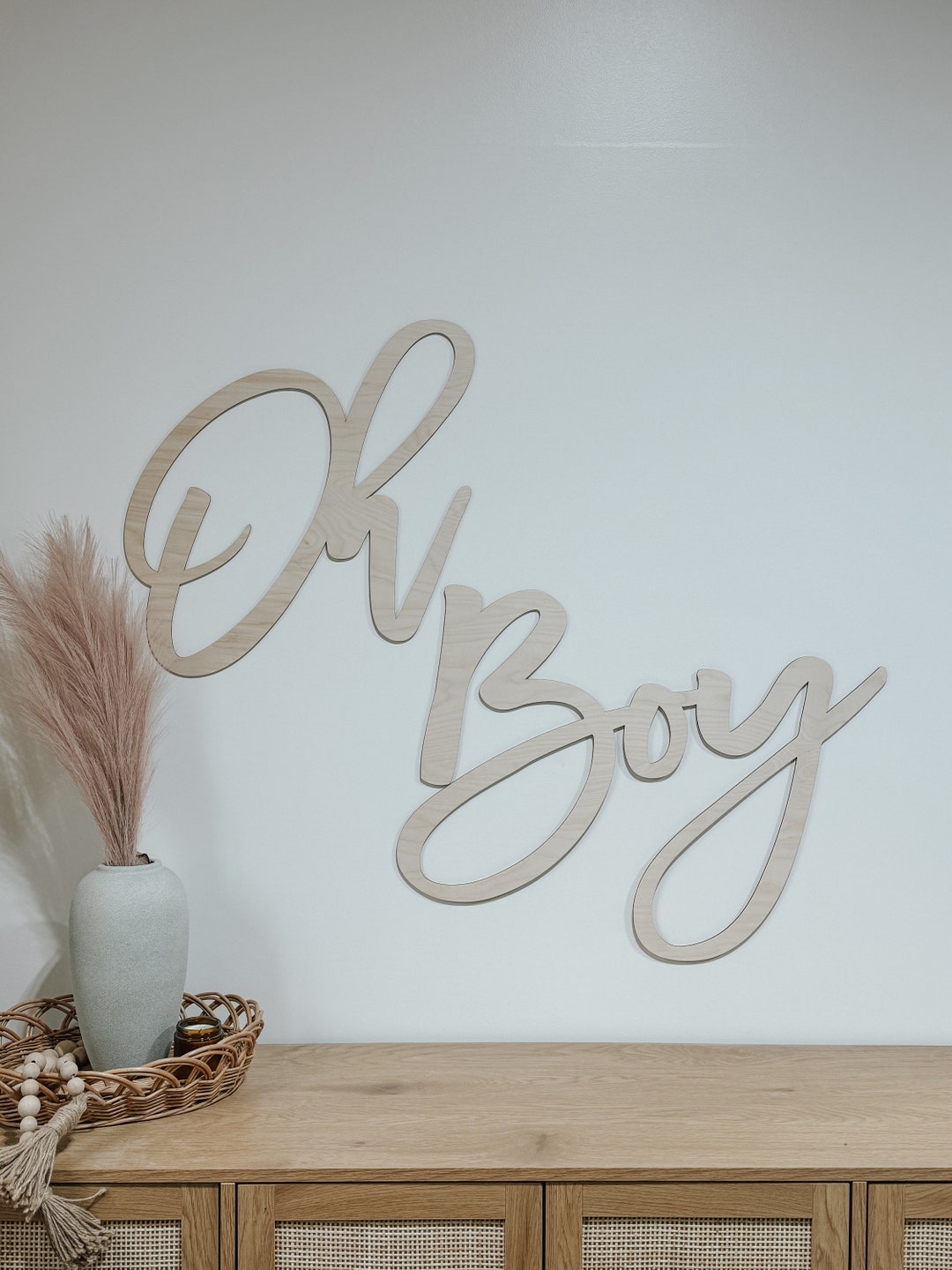 Oh Boy Backdrop | Oh Boy Cutout | Baby Shower Prop | Henge Wall Sign ...