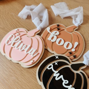Halloween Name Tags | Halloween Basket Tags | Acrylic Name Tag | Basket ...
