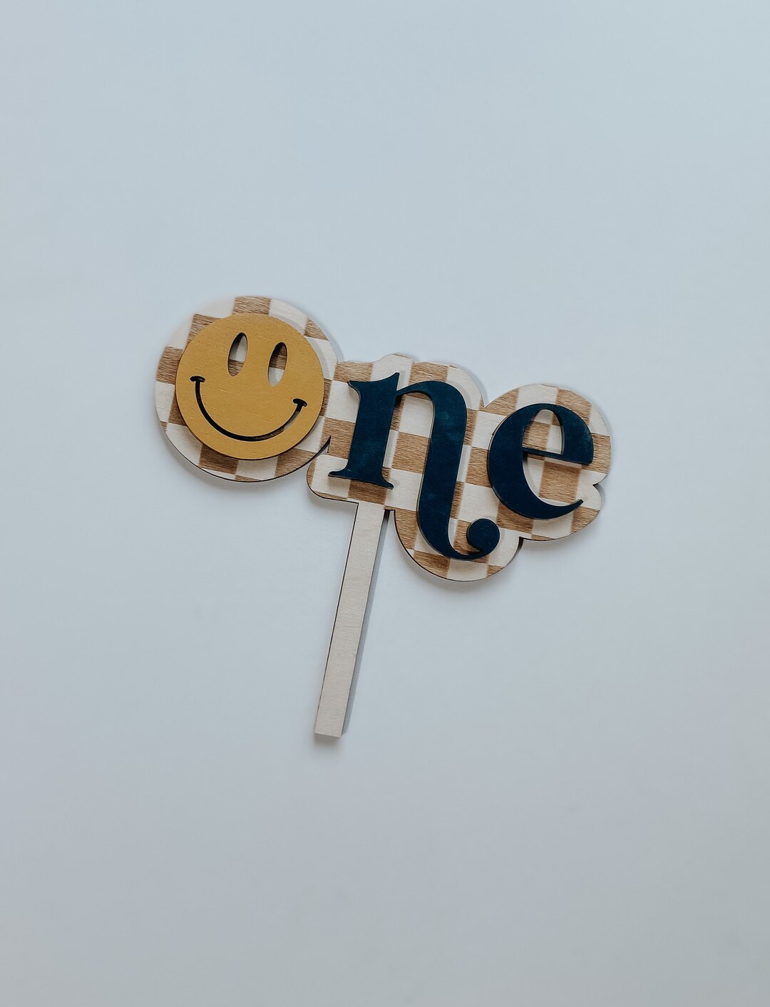 Retro Cake Topper | Hippie | Smile Cake | Personalized Cake Topper ...