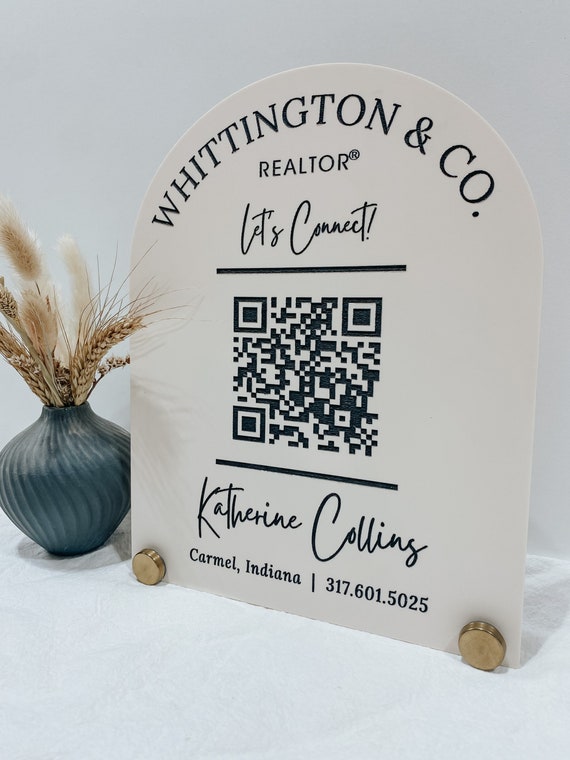 QR Sign Acrylic Qr Sign Custom Qr Sign Business Qr Sign - Etsy