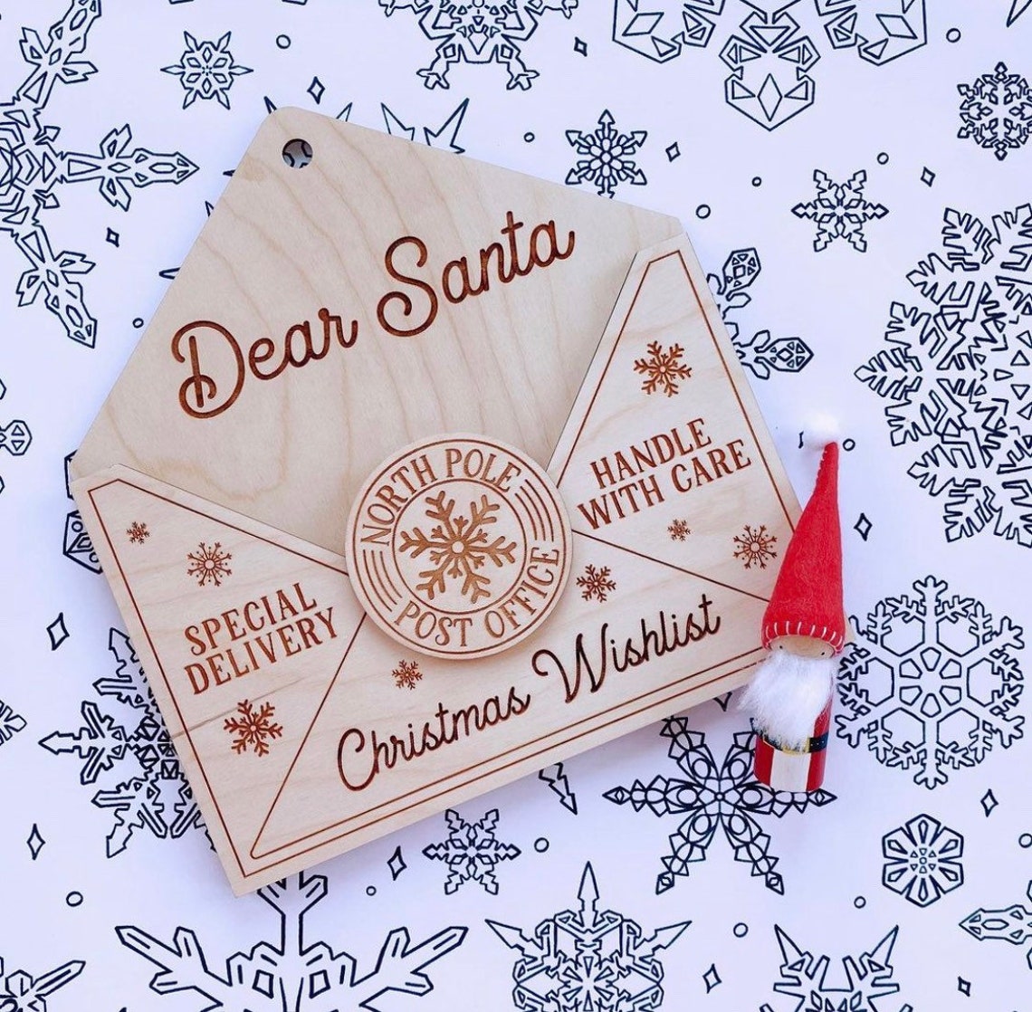 Santa Magic Letter Envelope Santa Decor Christmas Decor - Etsy