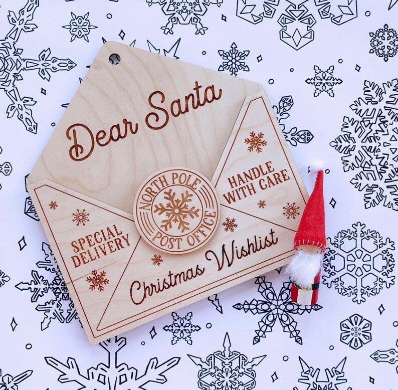 Santa Magic Letter Envelope Santa Decor Christmas Decor - Etsy