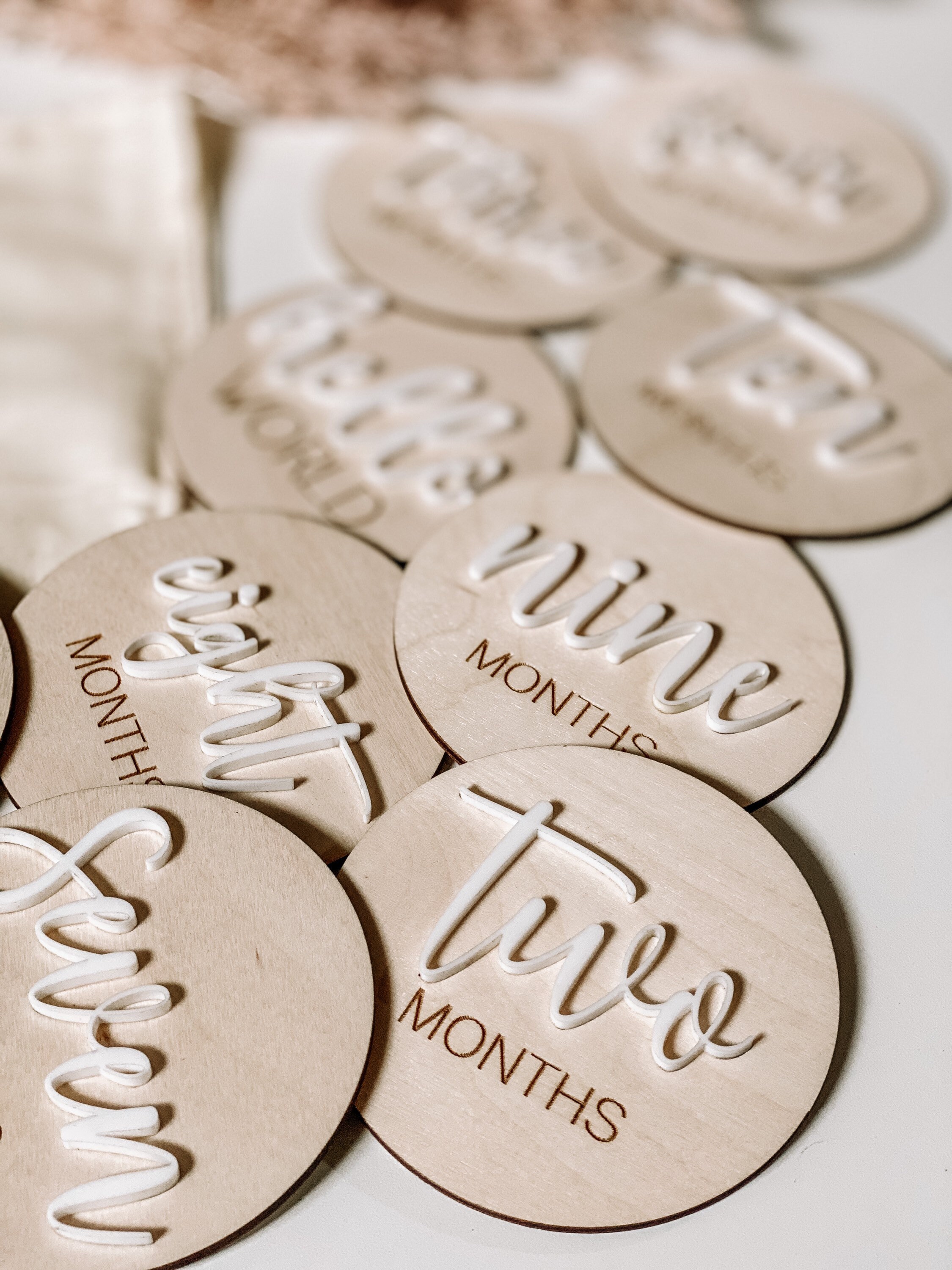 Modern Milestone Cards | Modern Design | Modern Monthly Milestones ...