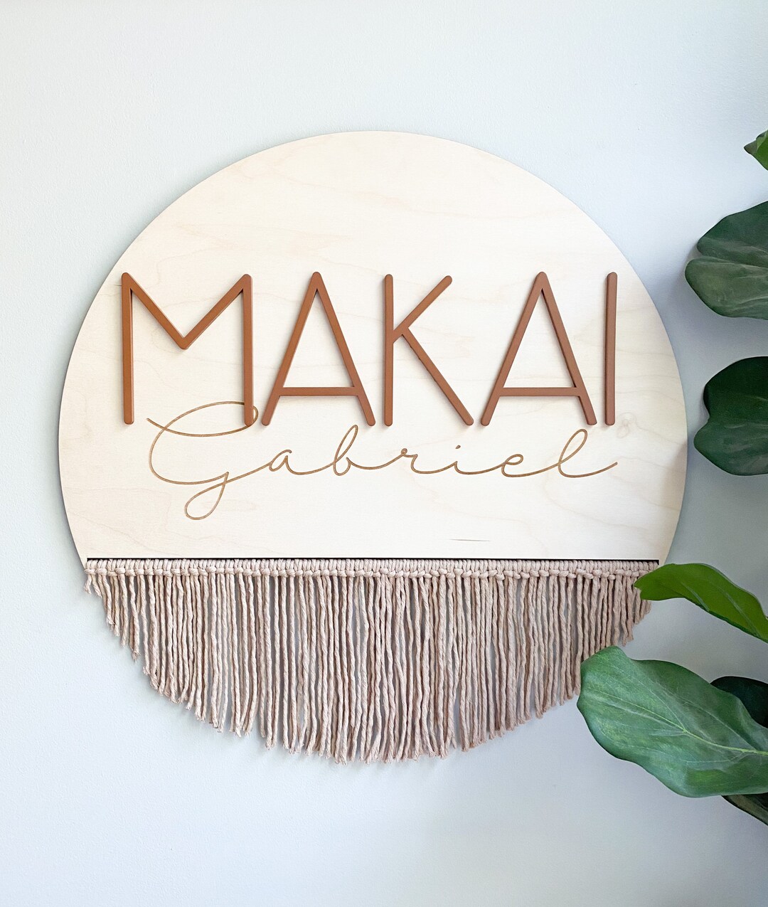 Macrame Name Sign | 3D Name Sign | Nursery Sign | Kids Name Sign ...