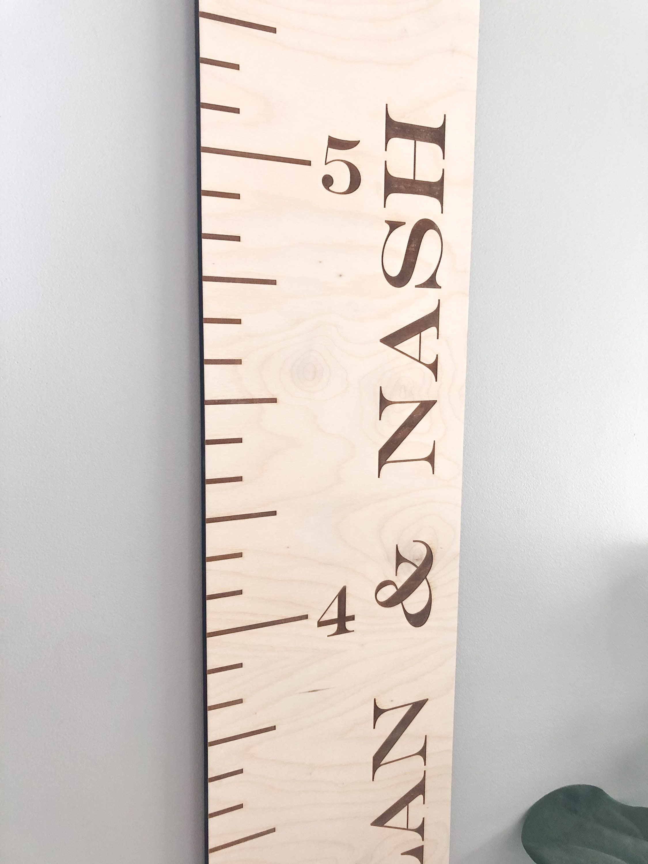 Engraved Growth Chart Growth Chart Height Chart Nursery | Etsy