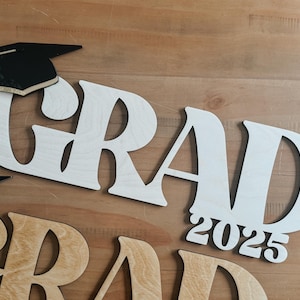 Personalized Wooden GRAD Signature Sign – Custom Graduation Guestbook ...