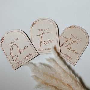Arched Table Numbers | Boho Table Numbers | Boho Wedding Decor | Table ...