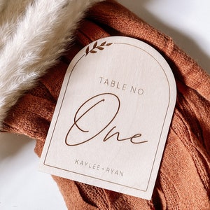 Arched Table Numbers | Boho Table Numbers | Boho Wedding Decor | Table ...