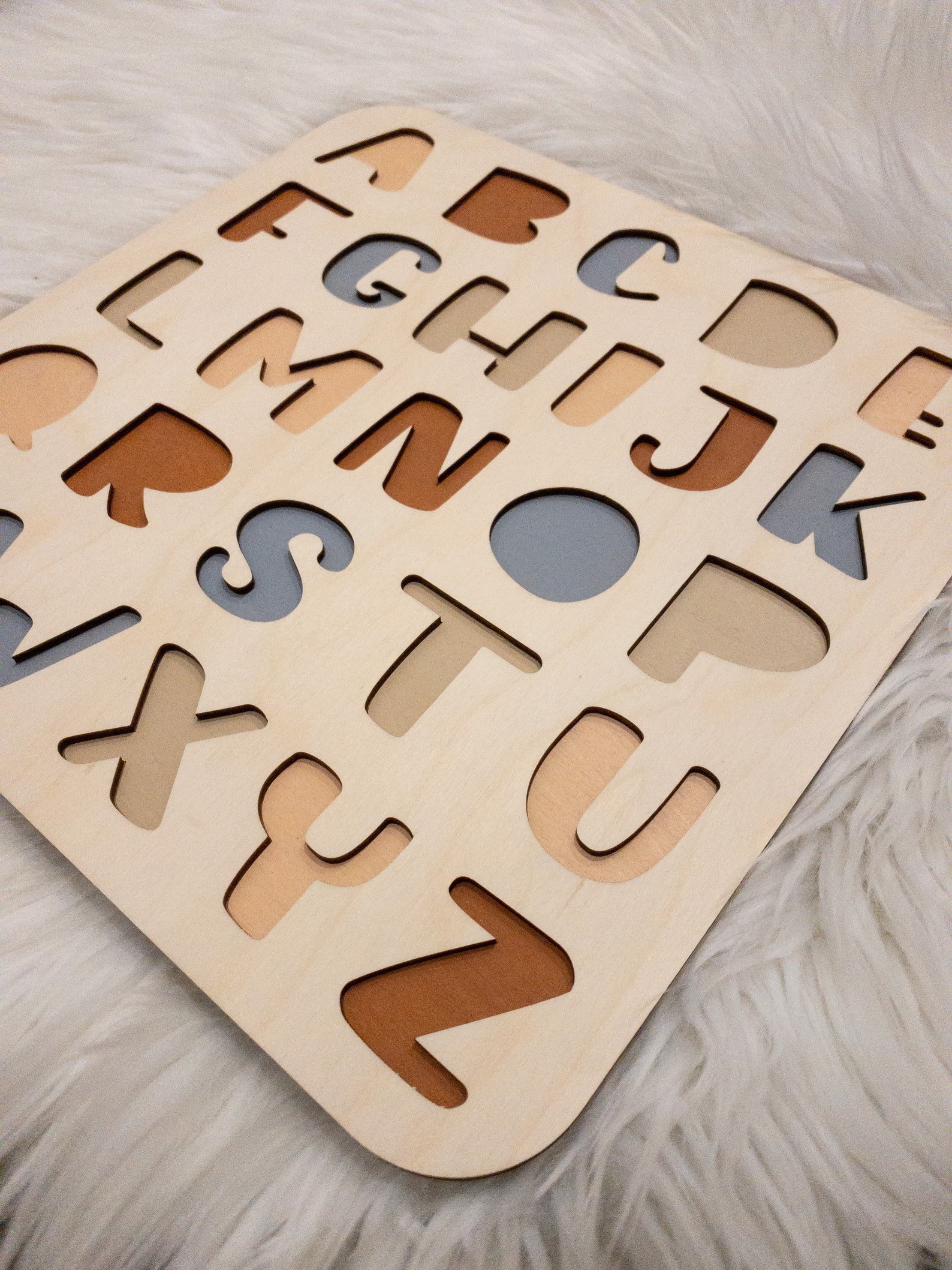Chunky Alphabet Puzzle Acrylic Puzzle Montessori Toys - Etsy