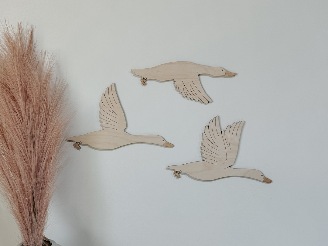 Wooden Geese | Nursery Decor | Vintage Inspired | Goose | Playroom ...