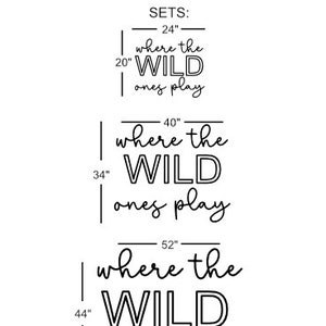 Wild Ones Play Sign | Playroom Decor | Nursery Decor | Word Signs ...