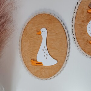 Vintage-inspired Goose and Duck Wall Decor | Layered Wooden and Acrylic ...