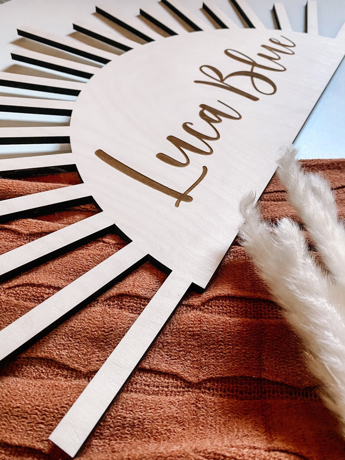 Boho Sun Nursery Name Sign Kids Name Sign Baby Name Sign - Etsy